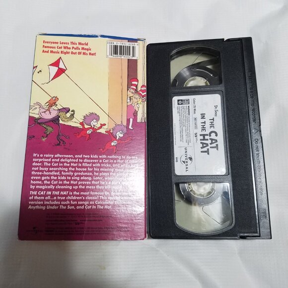 Dr. Seuss | Other | Dr Seuss The Cat In The Hat Vhs Tape Fully Animated ...